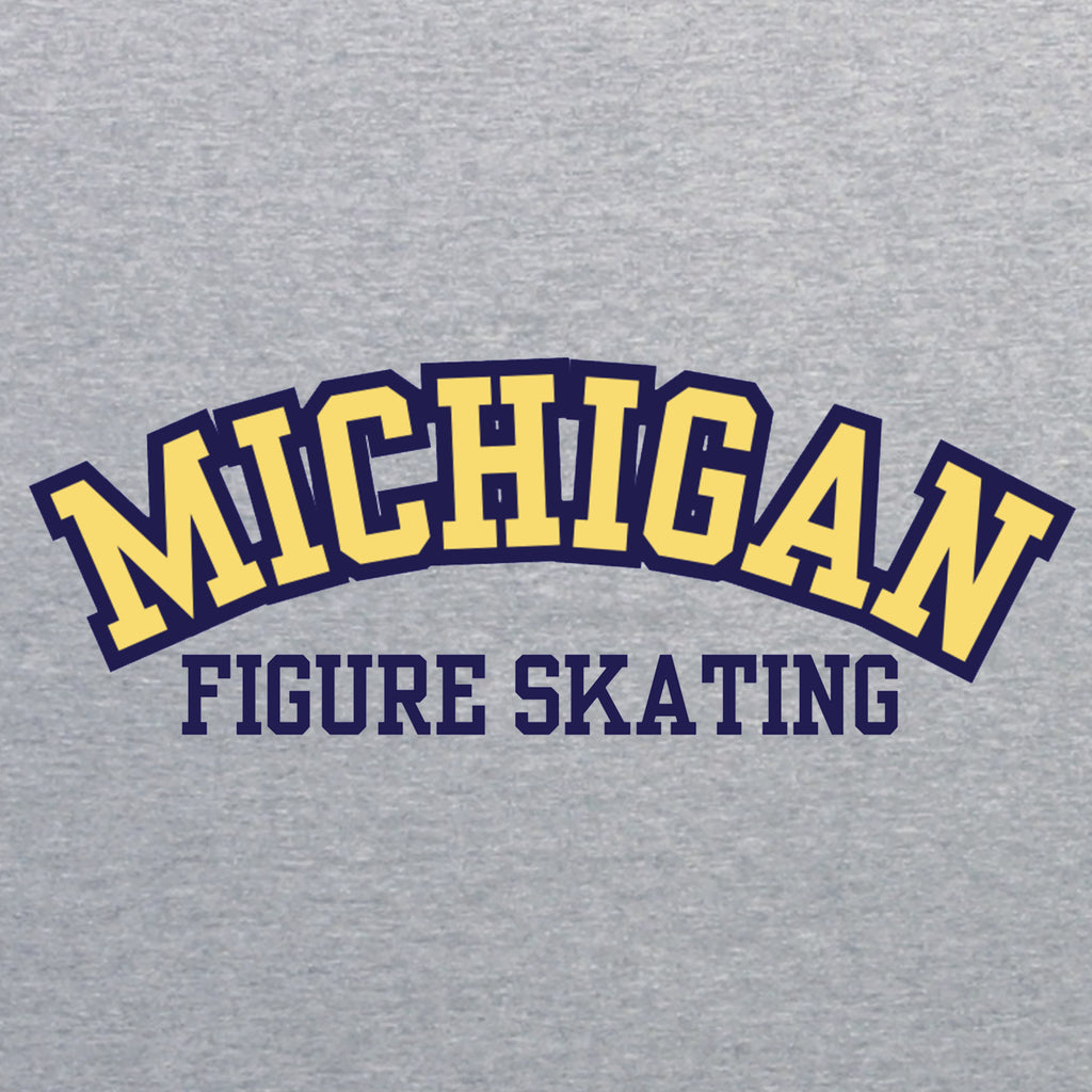 Michigan Figure Skating Arch Hooded Pullover - Sport Grey – Underground ...