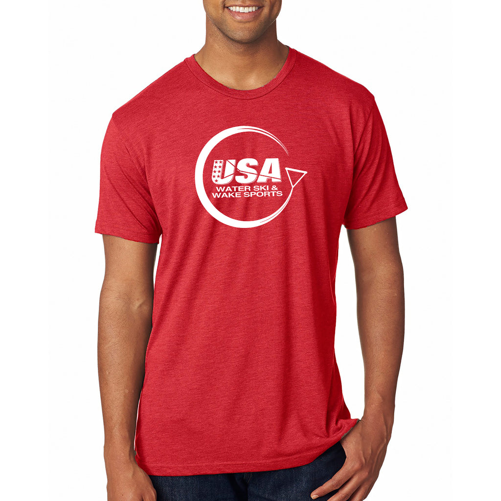 USAWSWS - Circular White Logo T-Shirt - Vintage Red – Underground ...